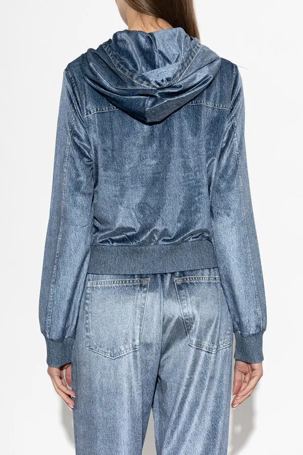 Rag & Bone Velvet Zip-up Hoodie