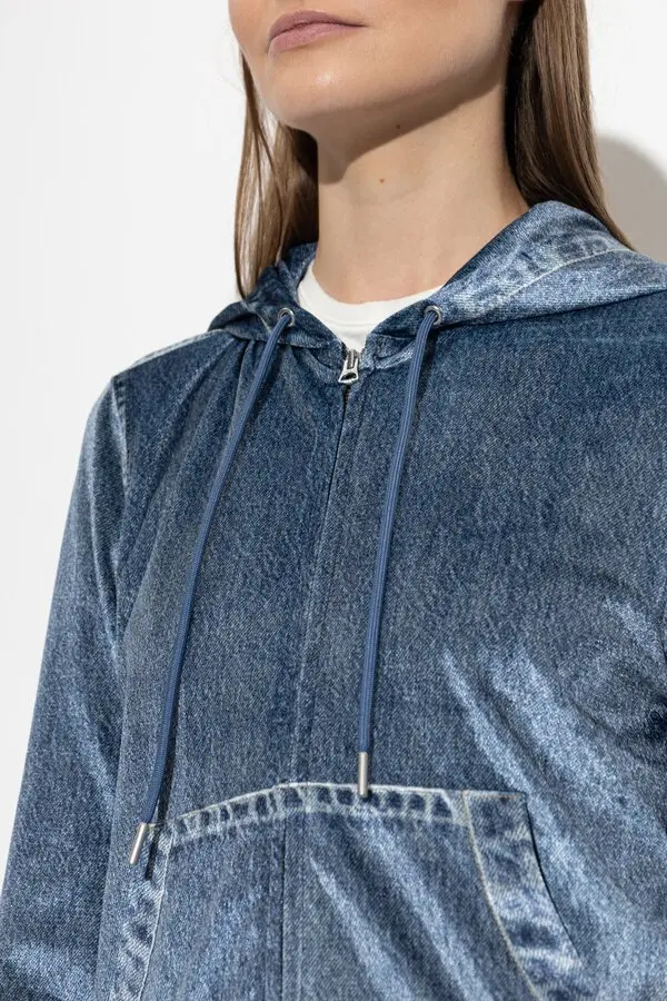 Rag & Bone Velvet Zip-up Hoodie