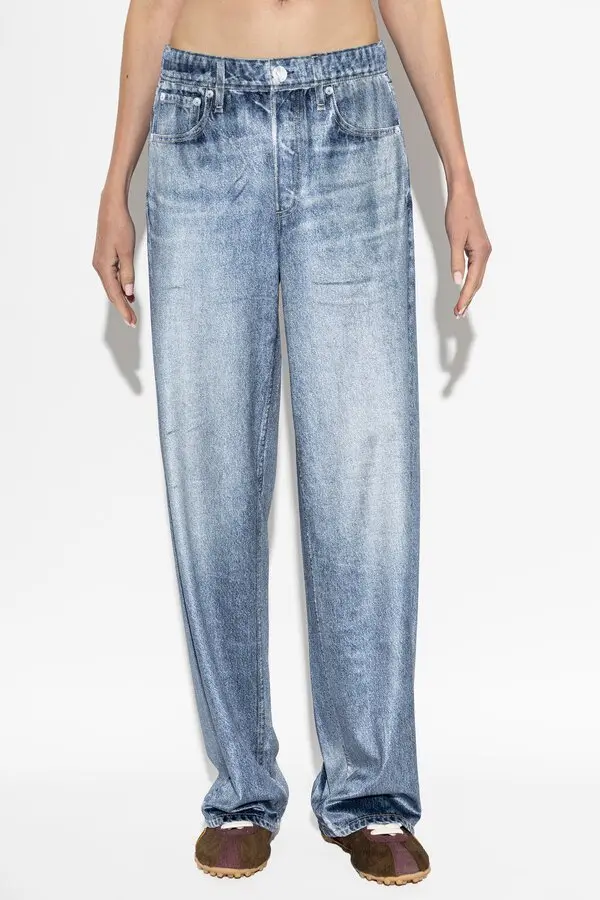 Rag & Bone Velvet Straight-leg Trousers