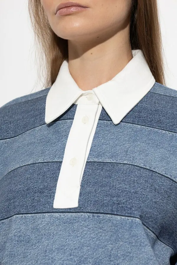 Rag & Bone Striped Pattern Polo Shirt