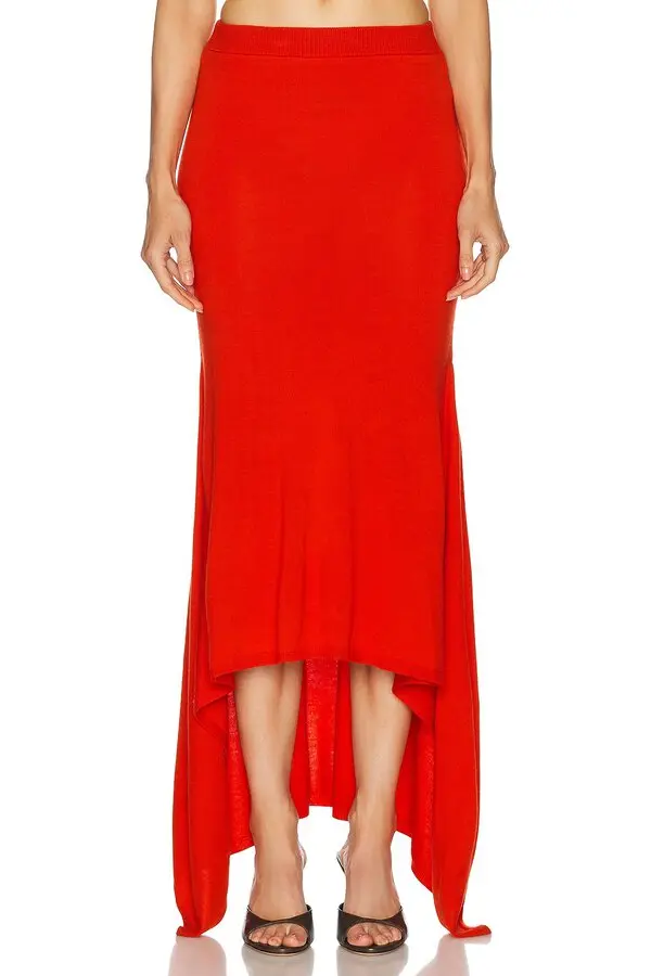 Monse Ribbed Knit Skirt