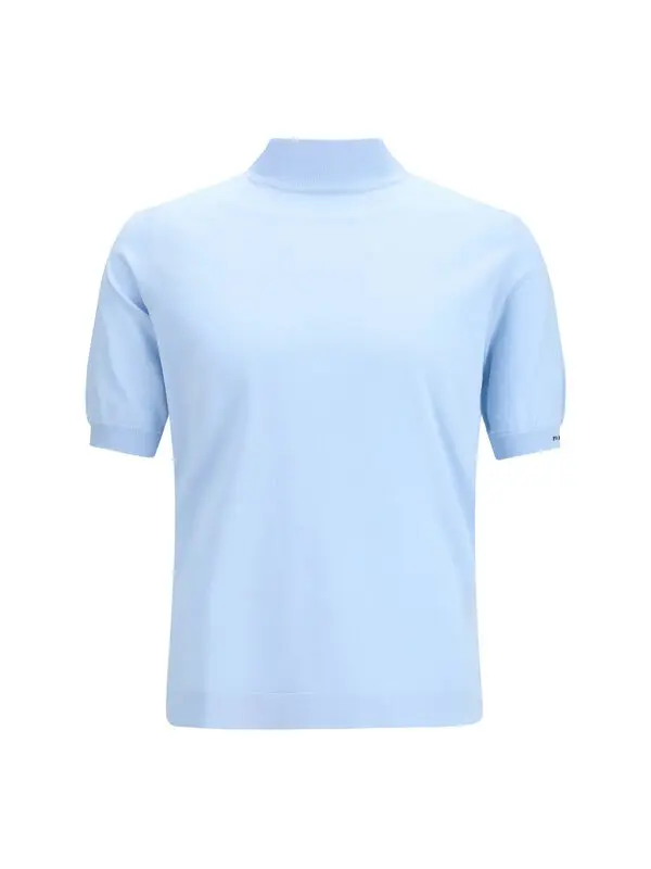 Prada Short-sleeve Cotton Sweater
