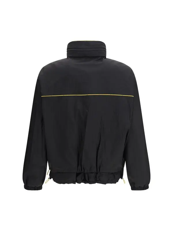Fendi Ff Jacquard Zipped Reversible Windbreaker - Black