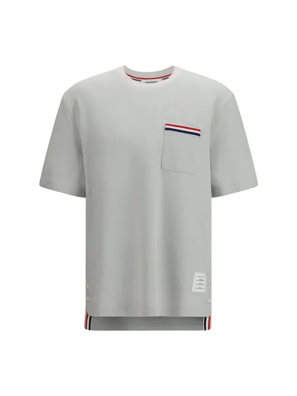 Thom Browne Short-sleeve Cotton-linen T-shirt