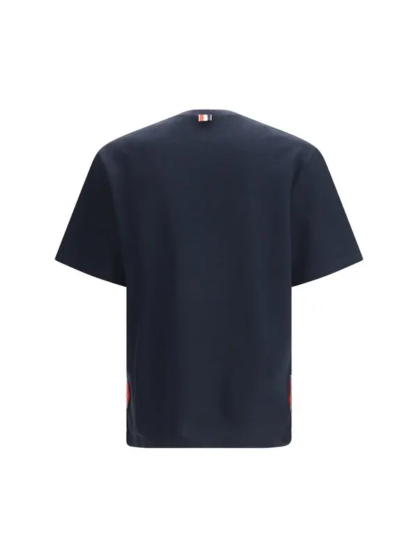 Thom Browne Short-sleeve Cotton-linen T-shirt