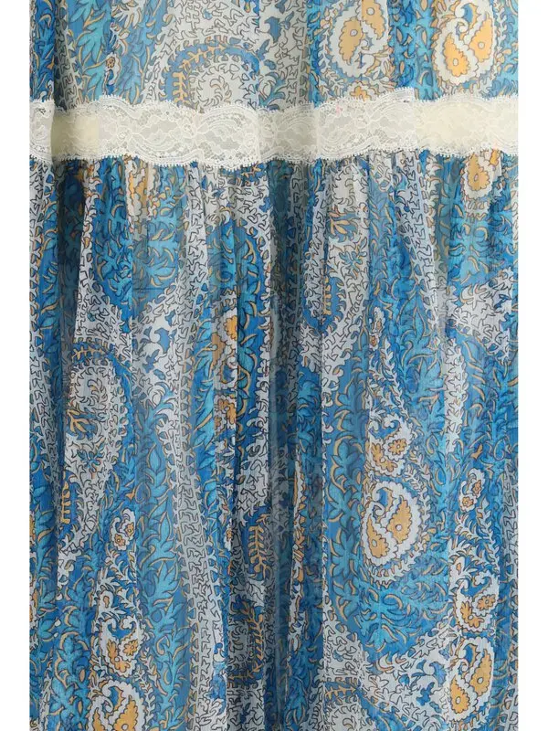 Etro Silk Crepon Maxi Skirt - Multicolor