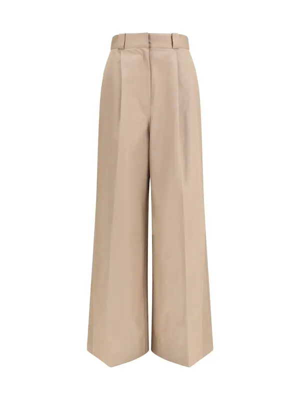 Balenciaga High-waisted Pants - Cream