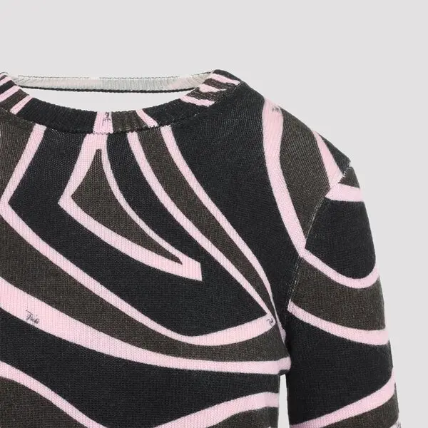Emilio Pucci Ls Knit Top