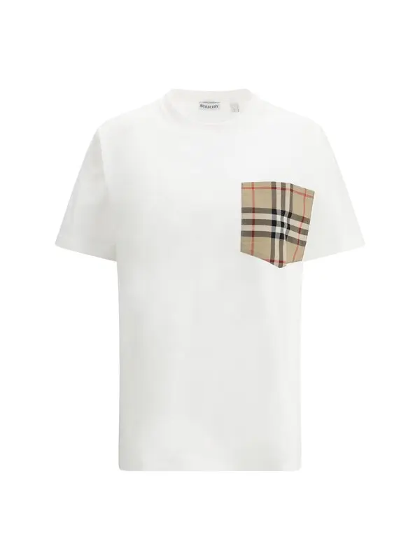 Burberry Archive Check Pocket T-shirt - White