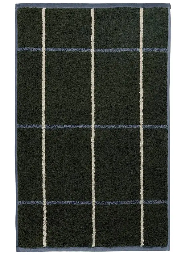 PARACHUTE Organic Plush Tub Mat - Thyme Windowpane