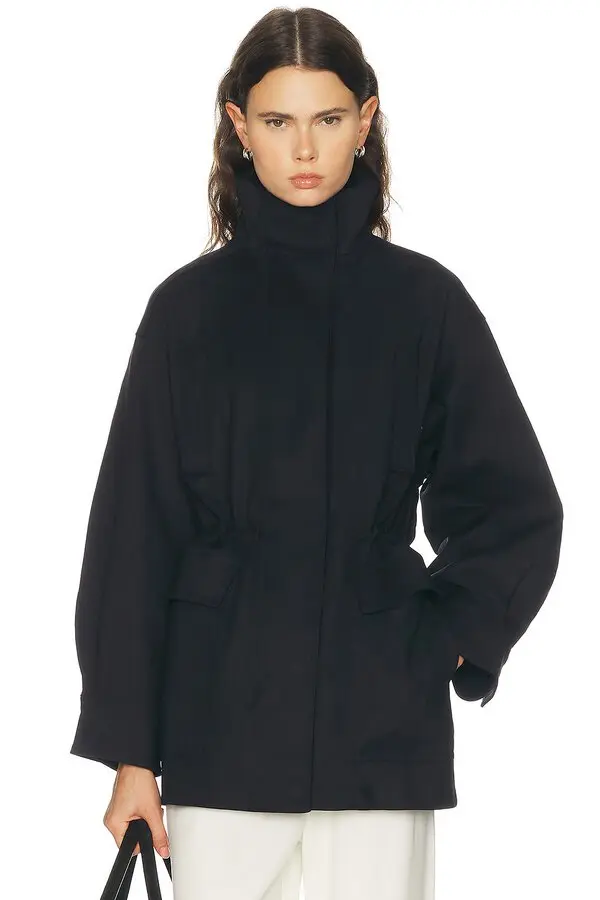 EAVES Mai Compact Suiting Parka Jacket - Black