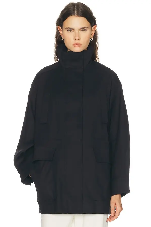 EAVES Mai Compact Suiting Parka Jacket - Black