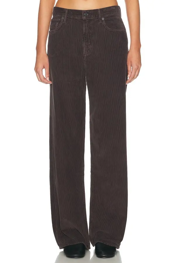 AGOLDE Ren Corduroy Jean In Brown