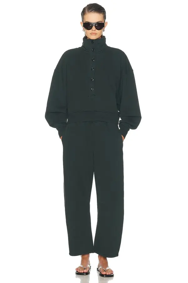 Citizens Of Humanity Mirelle Funnel Neck In Dark Green