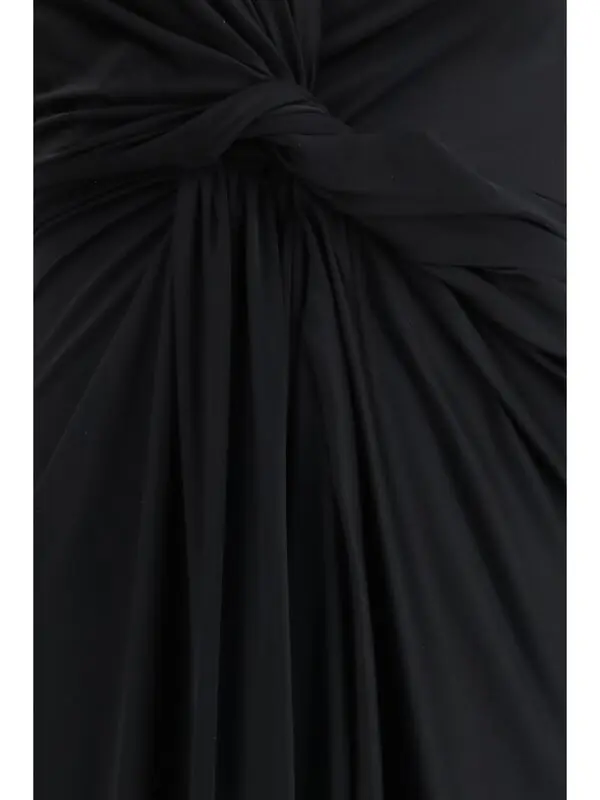 Balenciaga Draped Midi Dress