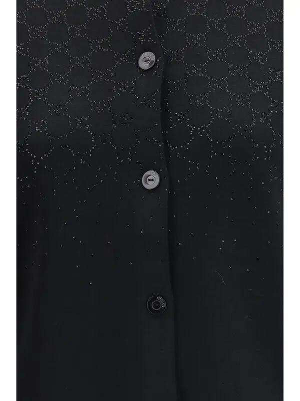 Gucci Long-sleeve Crew-neck Cardigan
