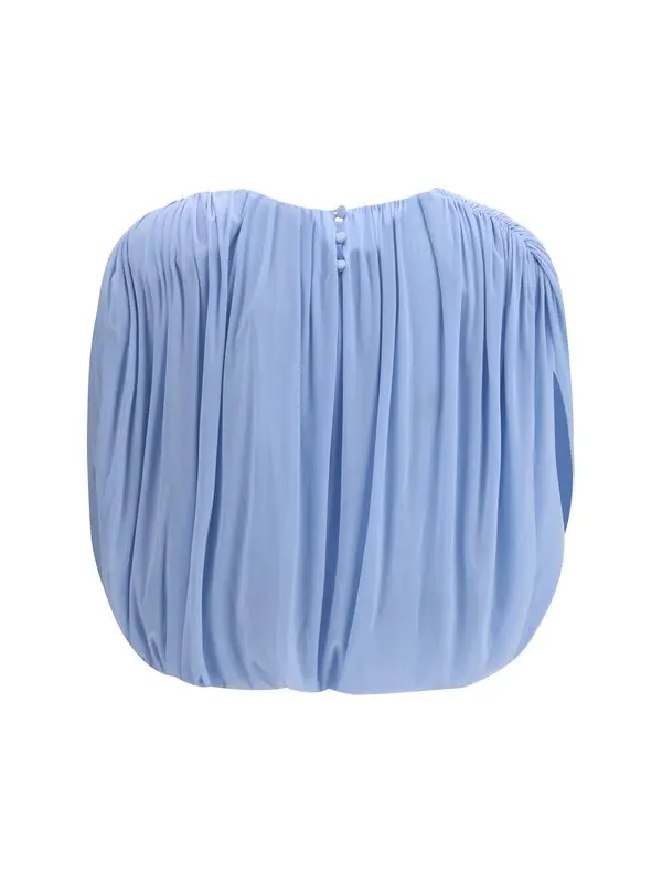 Magda Butrym Pleated Blouse - Blue