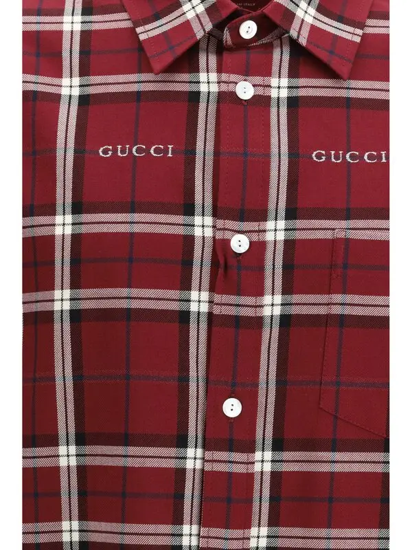 Gucci Multicolour Tartan Cotton Jacquard Shirt