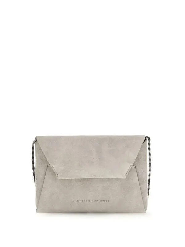 Brunello Cucinelli Bc Duo Suede Clutch Bag