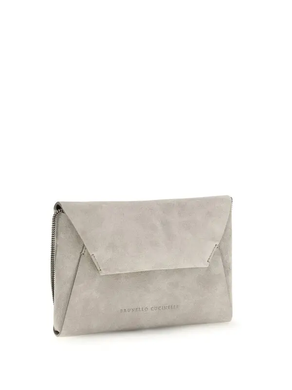 Brunello Cucinelli Bc Duo Suede Clutch Bag