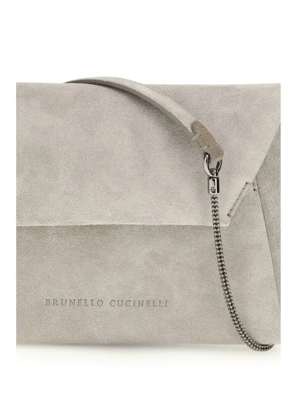 Brunello Cucinelli Bc Duo Suede Clutch Bag