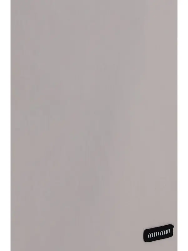 Miu Miu Stretch Cotton-blend Midi Skirt - Gray