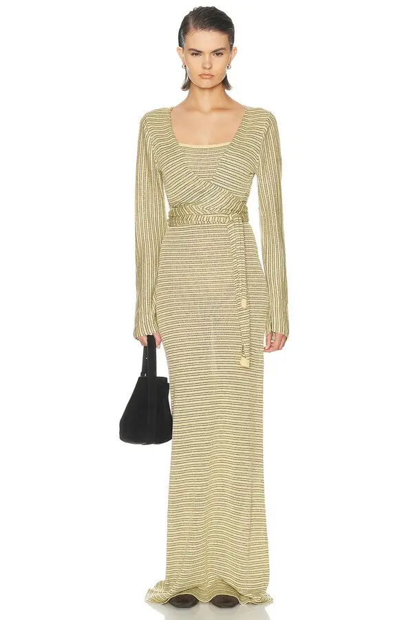 AYA MUSE Fenn Dress In Beige