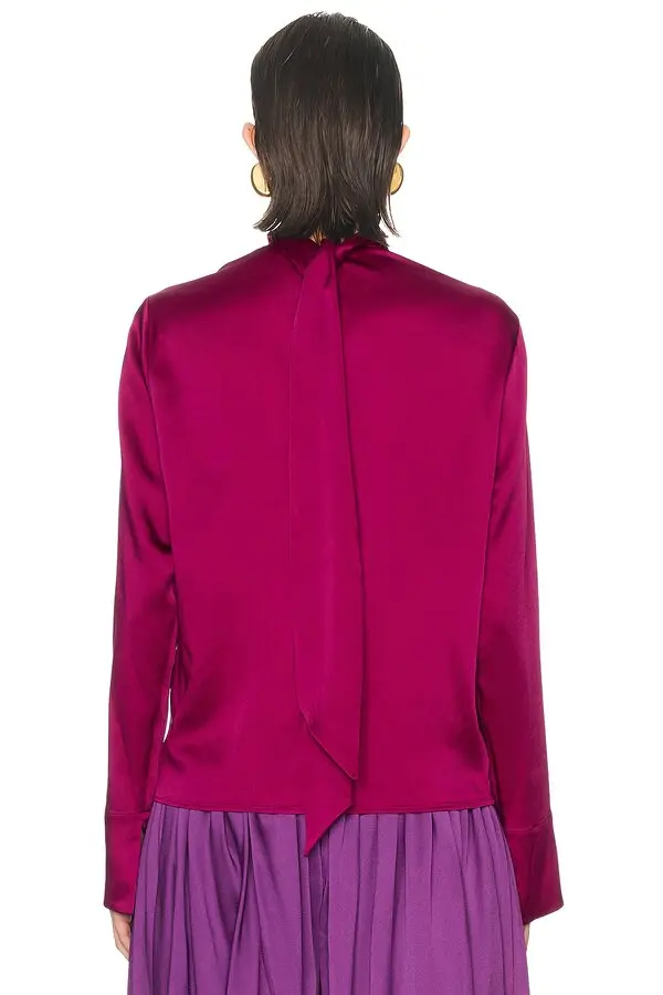 Stella McCartney Tie Back Satin Top