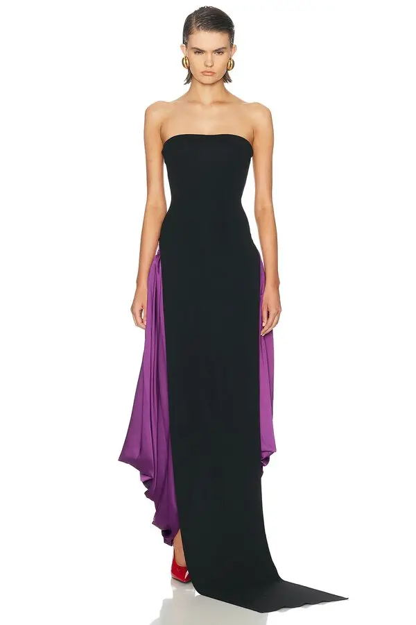 Burc Akyol Bustier Jersey Wrap Top