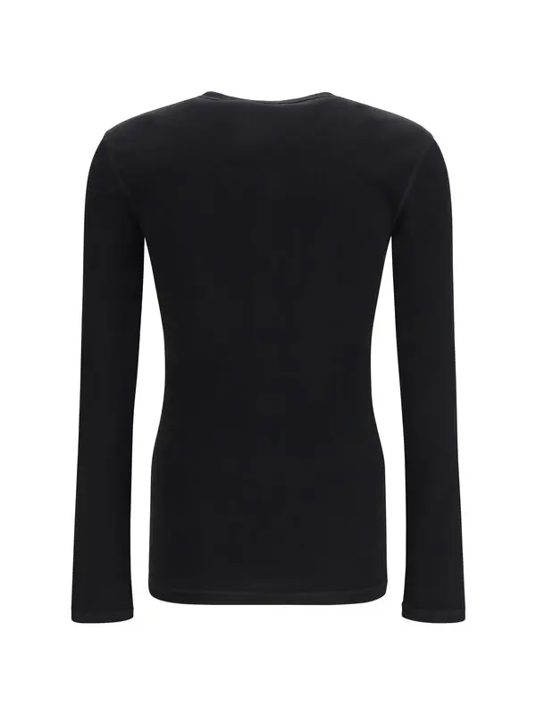 Dolce & Gabbana Ribbed Cotton Henley T-shirt