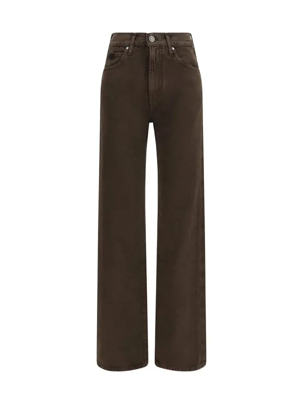 JACOB COHЁN High-rise Straight-leg Jeans - Brown