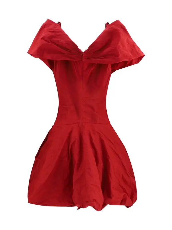 Magda Butrym Draped Shawl-collar Midi Dress
