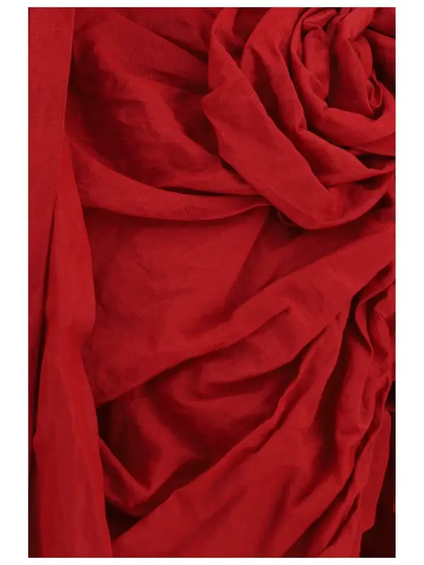 Magda Butrym Draped Shawl-collar Midi Dress