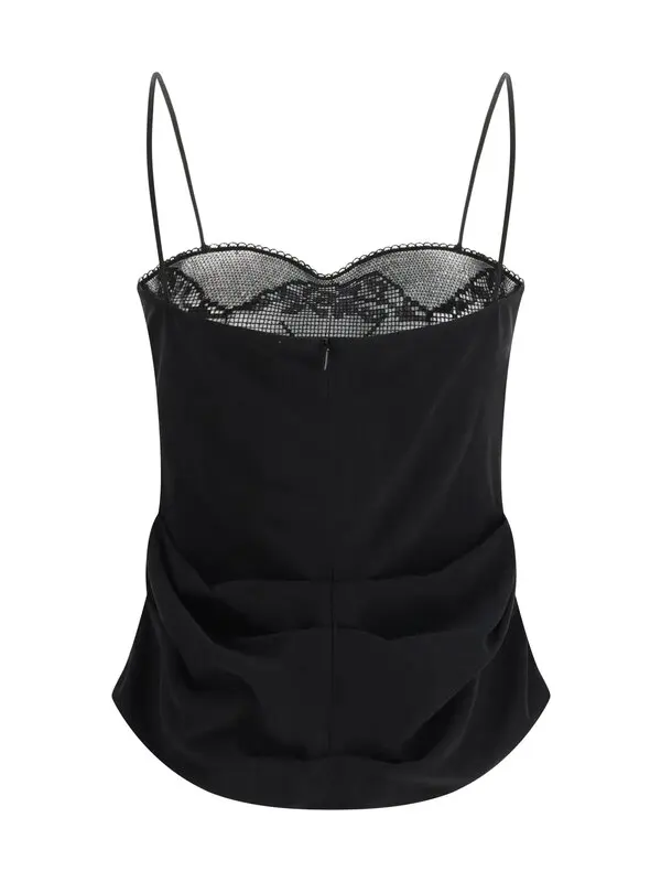 Magda Butrym Silk Draped Top