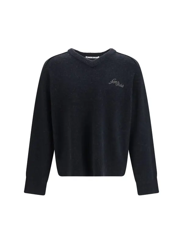 Acne Studios Camel Hair V-neck Sweater