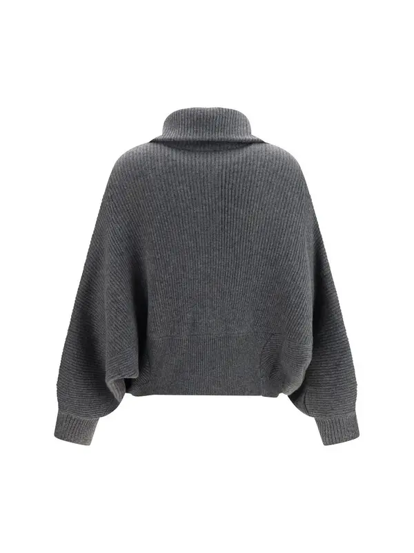 Brunello Cucinelli High Neck Cashmere Cardigan