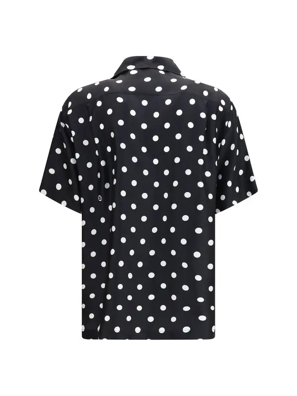 Dolce & Gabbana Polka Dot Silk Twill Shirt