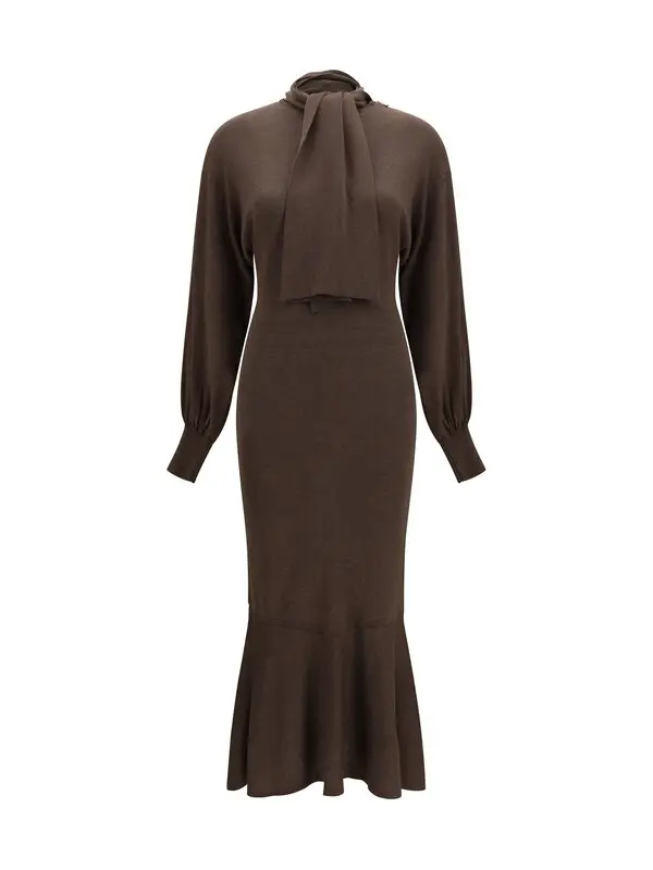 Jacquemus Losange Knit Dress - Brown