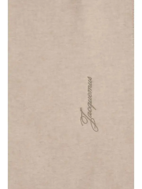 Jacquemus Tailleur Wool Scarf - Cream