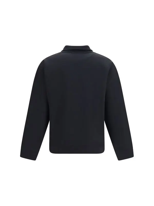 Valentino Garavani Half-zip High-neck Jersey Sweatshirt