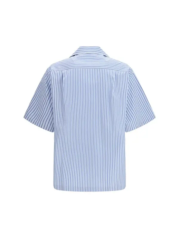 Dolce & Gabbana Striped Poplin Hawaii Shirt