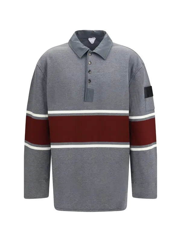 Bottega Veneta Oversized Cotton Striped Polo Shirt - Multicolor