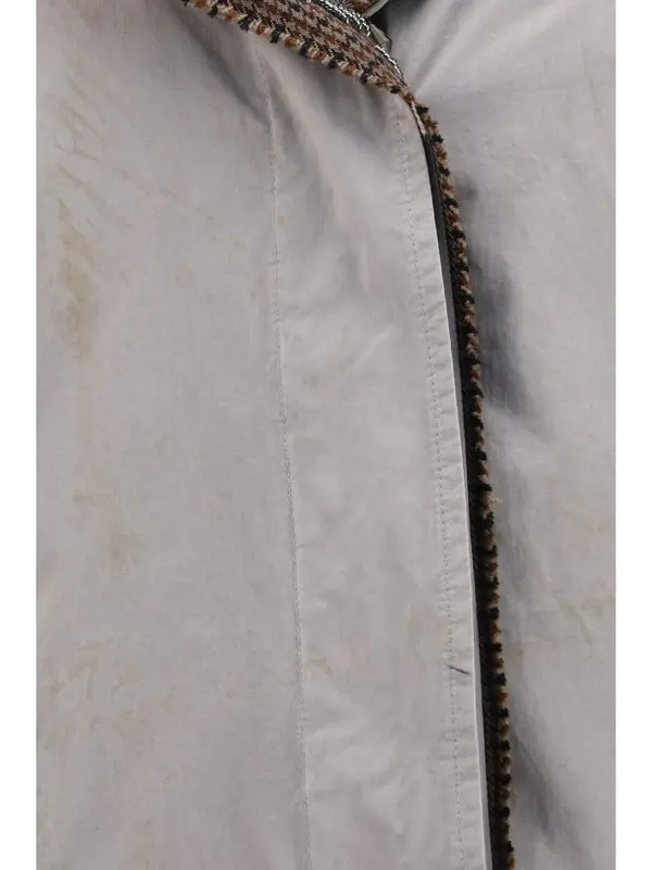 Prada Reversible Single-breasted Coat With Gocce Details