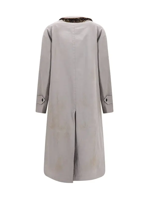 Prada Reversible Single-breasted Coat With Gocce Details - Multicolor
