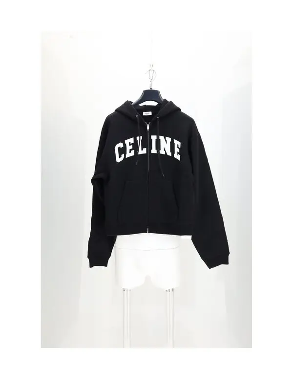 Celine Relaxed Zipped Hoodie - Multicolor