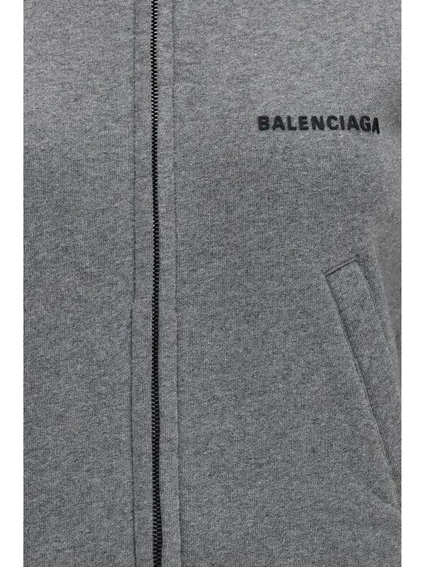 Balenciaga Fitted Zip-up Hoodie