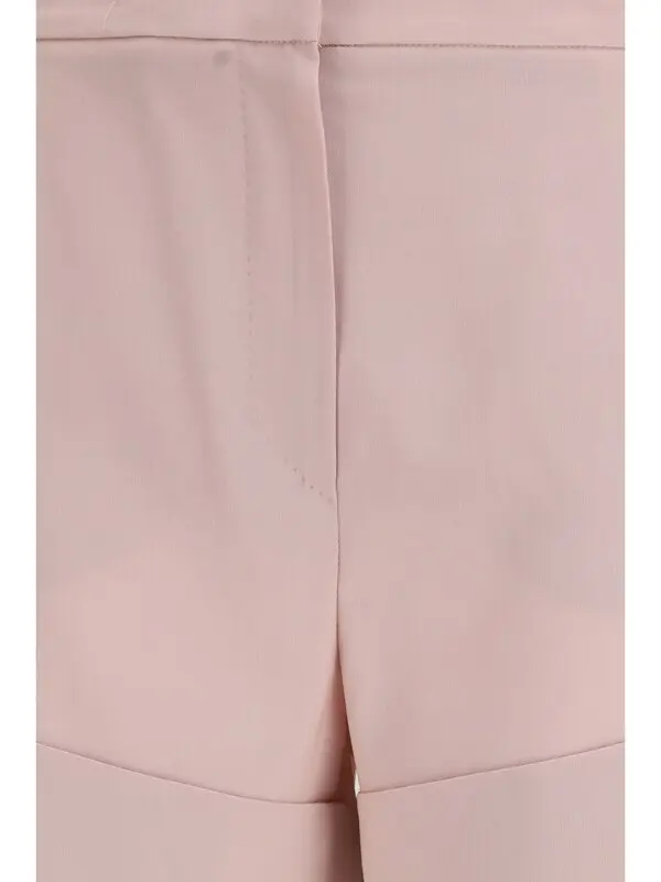 Max Mara Mohair And Silk Canvas Shorts - Pink