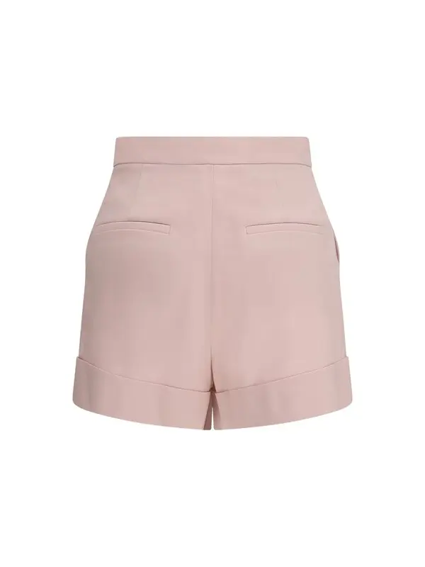 Max Mara Mohair And Silk Canvas Shorts - Pink