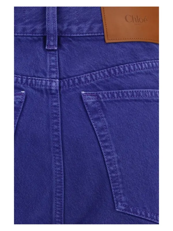 Chloé Cotton Denim Pants
