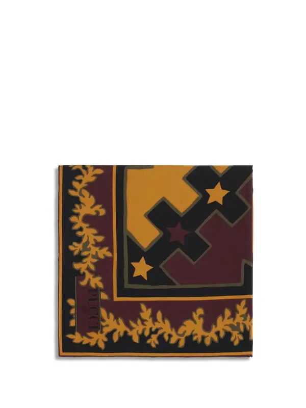 Emilio Pucci Printed Silk Twill Scarf - Multicolor